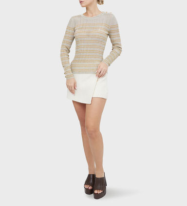 Ba And Sh Zaig Striped Ribbed Knit Jumper | Galeries Lafayette UAE, Dubai