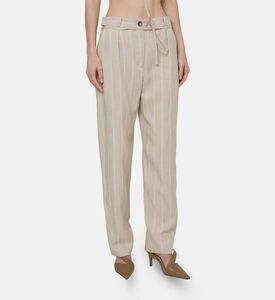 Samsoe Saluza Striped Regular-fit Trousers | Galeries Lafayette UAE, Dubai