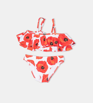 Marie Raxevsky Poppy Double Ruffled Bikini Swimsuit | Galeries ...