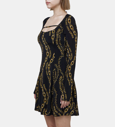 Versace Jeans Couture Chain-link Print Mini Dress | Galeries Lafayette ...