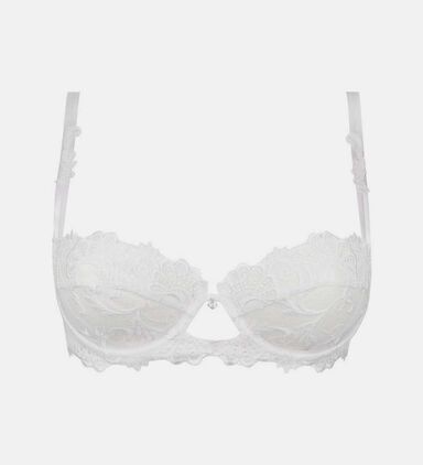 Lise Charmel - Dressing Floral Tulle Half-cup Bra - Bras - Galeries ...