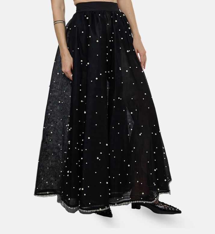 Edward Achour Paris, Pearl-embellished Maxi Skirt | Women | Galeries ...