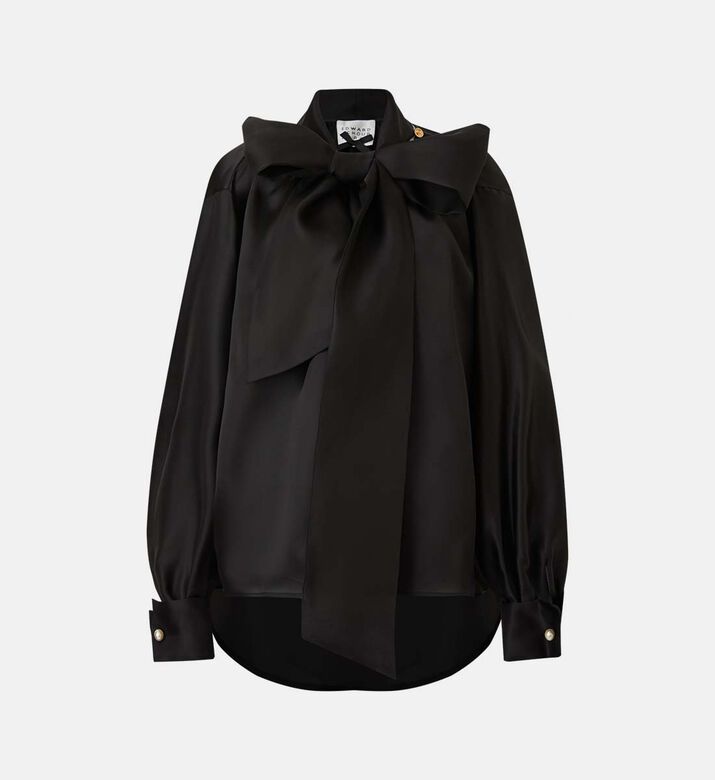 Edward Achour Paris, Dramatic Bow Tie Blouse | Women | Galeries ...